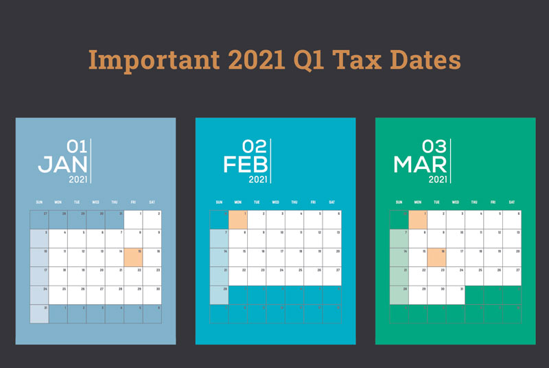 2021 Q1 tax calendar: Key deadlines for businesses and other employers ...